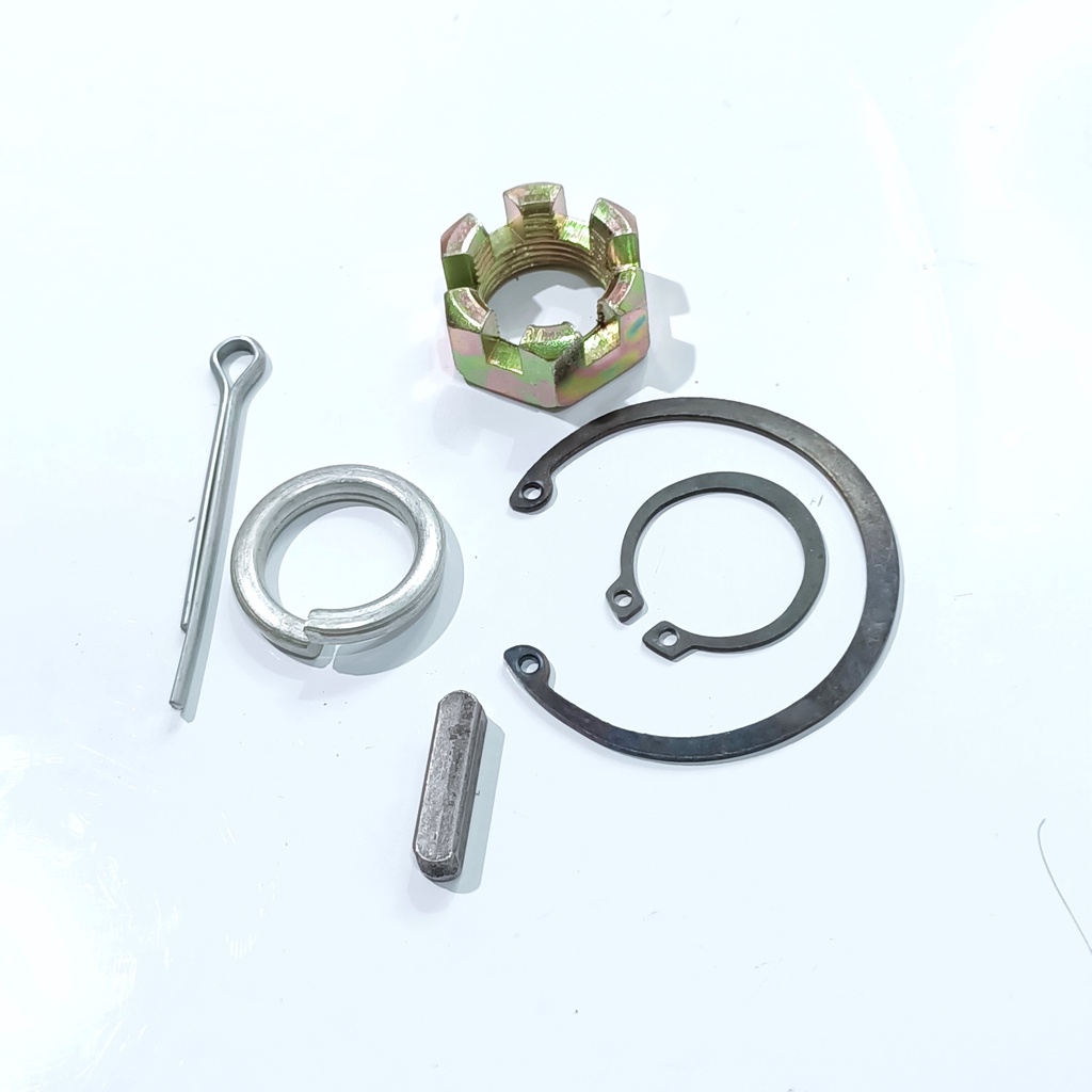 ebike rear axle nut, set of replacement with castle nut, lock ring ...