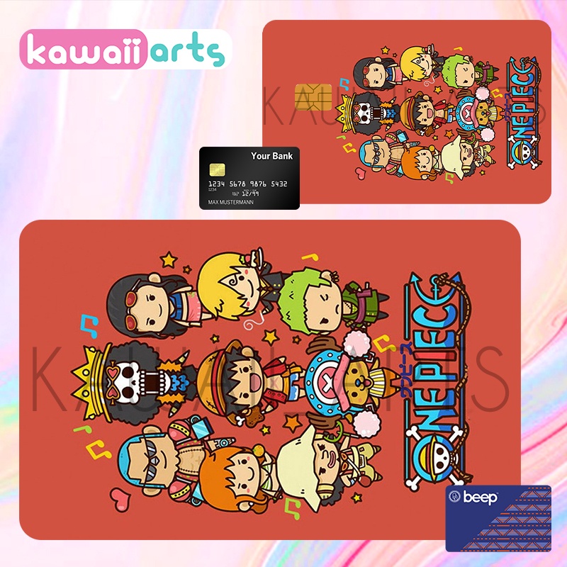 One Piece CHIBI - Anime - Card Skin Stickers ( ATM / BANK / BEEP ...