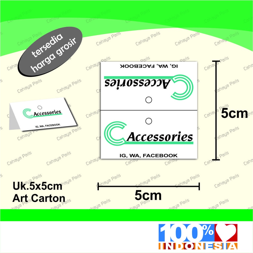 Custom Folding Hang Tag 5x5 Cm | Shopee Philippines
