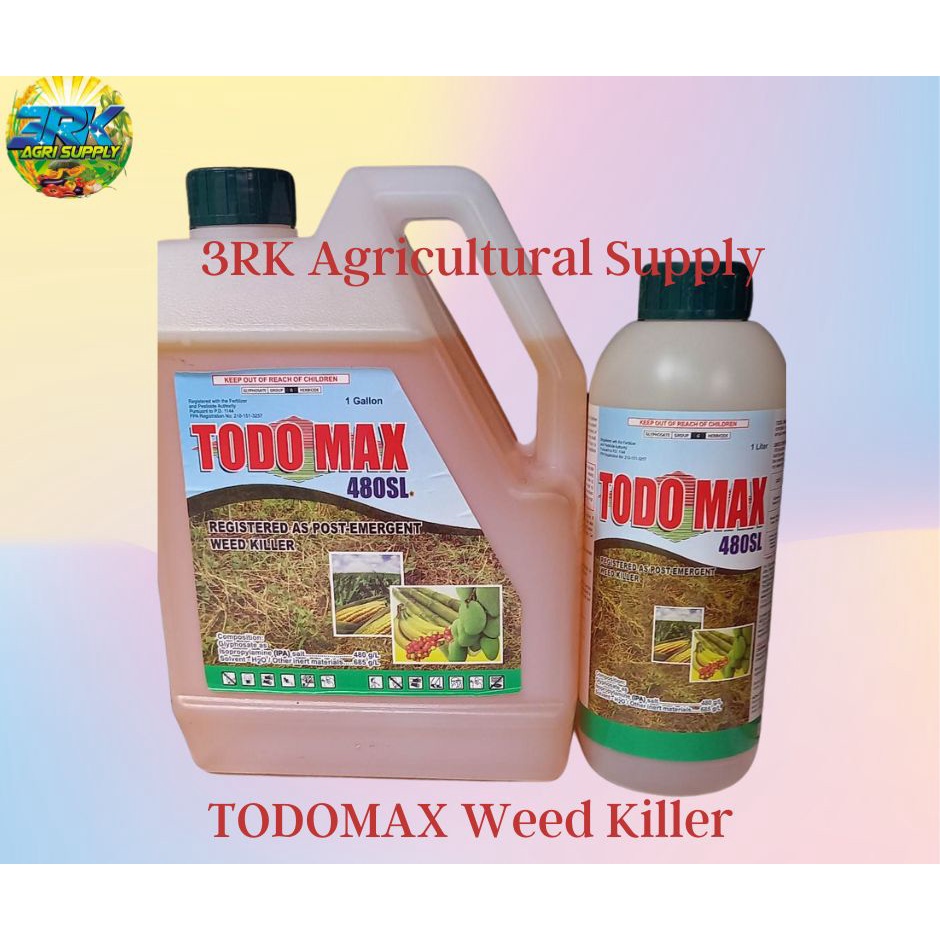 Todomax 480 SL Glyphosate herbicide 1gallon and 1liter | Shopee Philippines