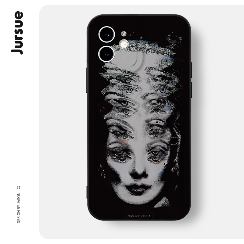 JURSUE Soft Silicone Cute Funny Aesthetic Shockproof Phone Case ...