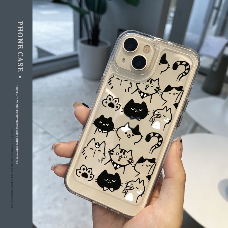 Cute Cat Soft Phone Case Compatible for IPhone Casing 14 11 13 12 Pro ...