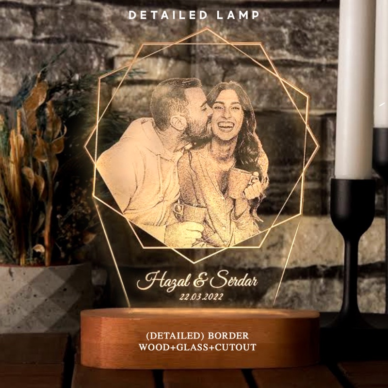 Detailed Photo Lamp / Wedding Gift / Vector Lamp / Aceghiin Lamps ...