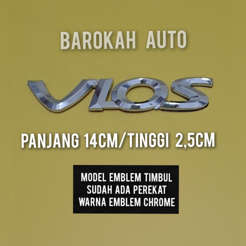 Vios logo Car emblem vios gen 1 chrome | Shopee Philippines