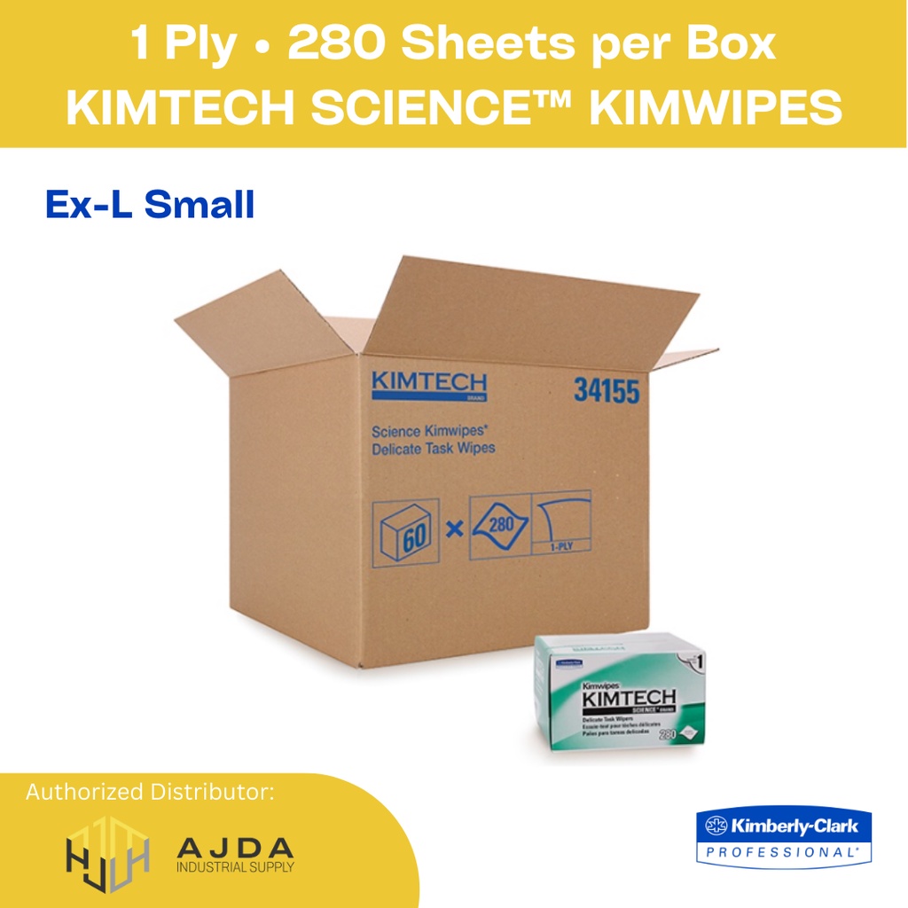 KIMTECH SCIENCE™ KIMWIPES Lint-free wipes (Ex-L Small) | Shopee Philippines