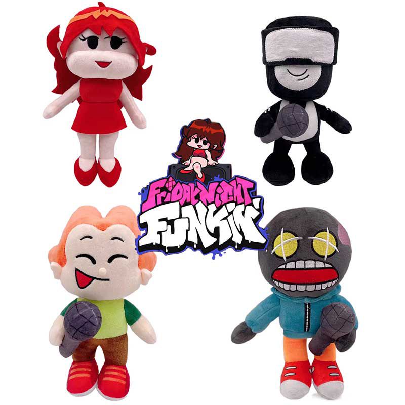 Friday Night Funkin Plush Toy FNF Girlfriend Captain Pico Whitty ...
