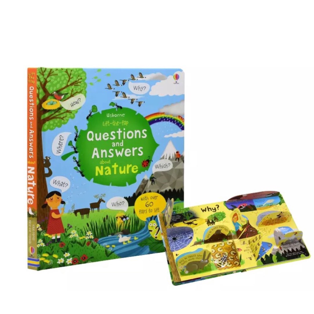 Usborne Questions and Answers About NATURE Lift-the-flap | Shopee ...