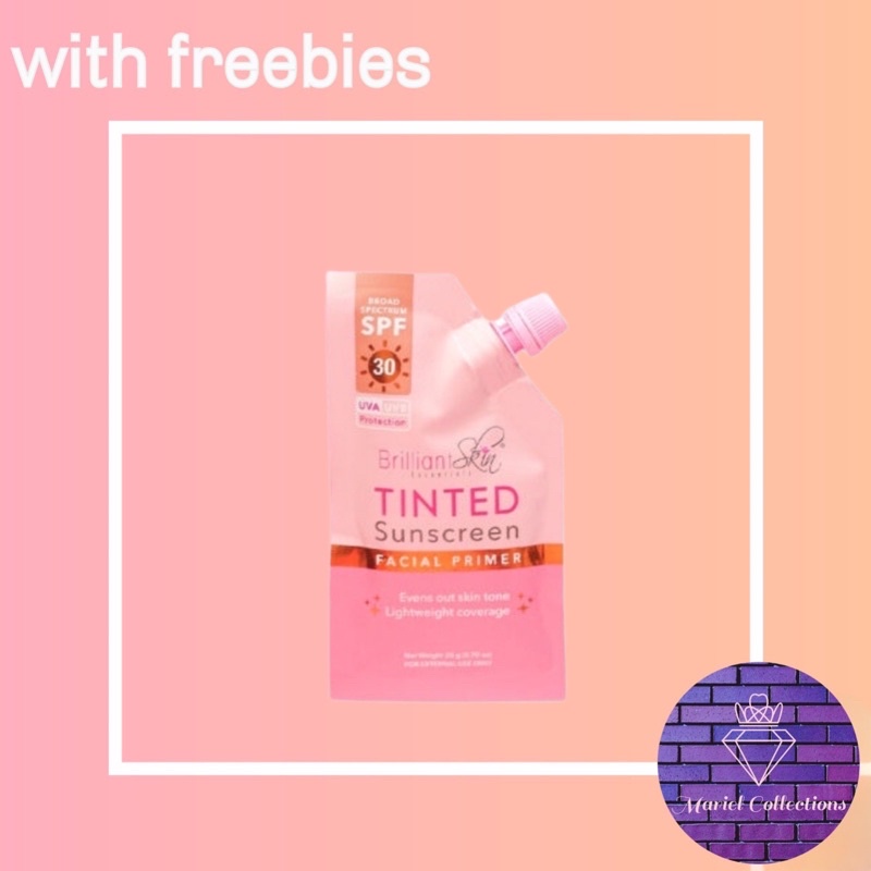 ORIGINAL Brilliant Tinted Sunscreen Facial Primer 20g Sachet | Shopee ...