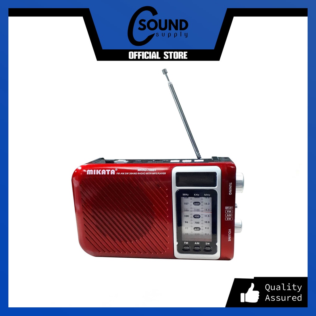 Mikata MKRD-788BT FM/AM/SW RADIO WITH USB/SD/TF CARD MP3 PLAYER ...