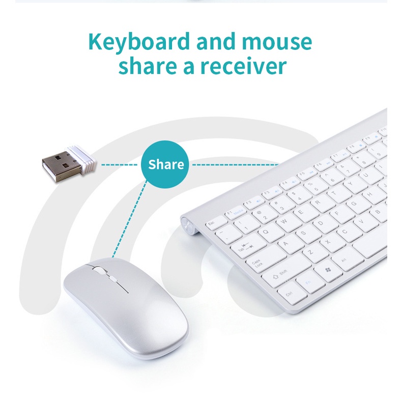 Wireless mute keyboard mouseHGV Wireless Keyboard and Mouse Set ...