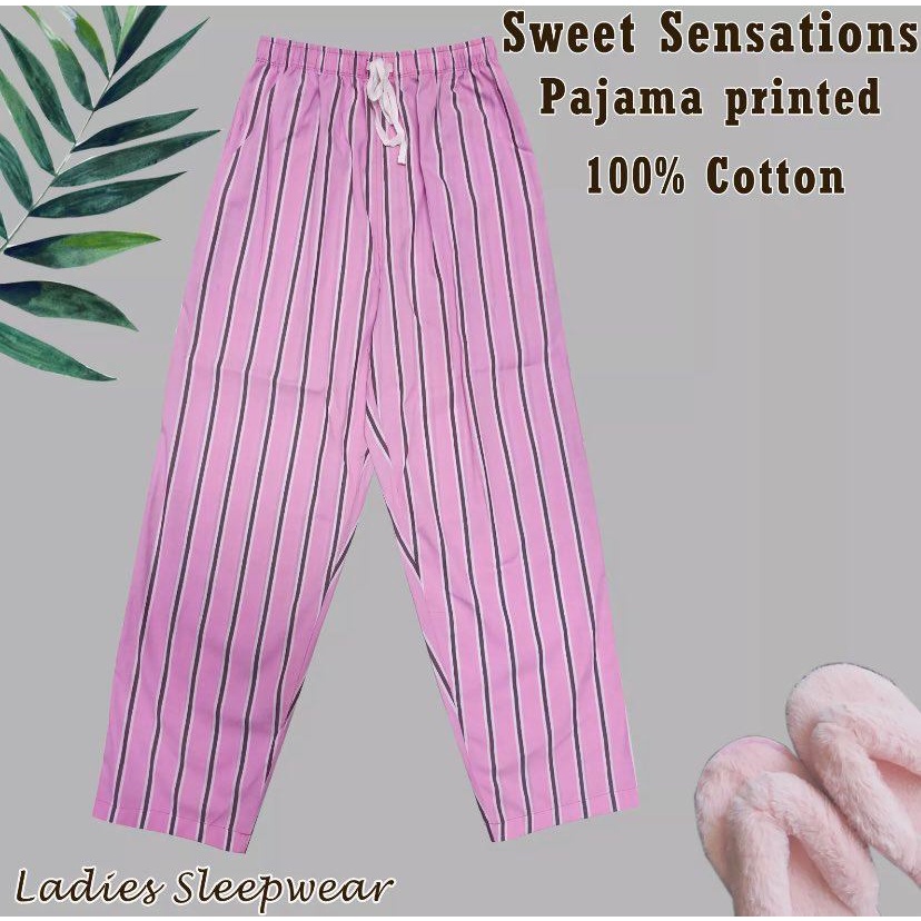 SWEET SENSATIONS SLEEPWEAR WOMENS PAJAMA WITH SIDE POCKET 100% COTTON ...