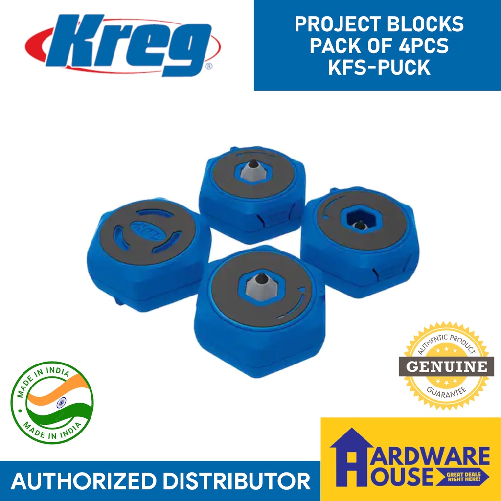 ORIGINAL KREG Multi Purpose Project Blocks Pack of 4PC Pucks GripMaxx ...