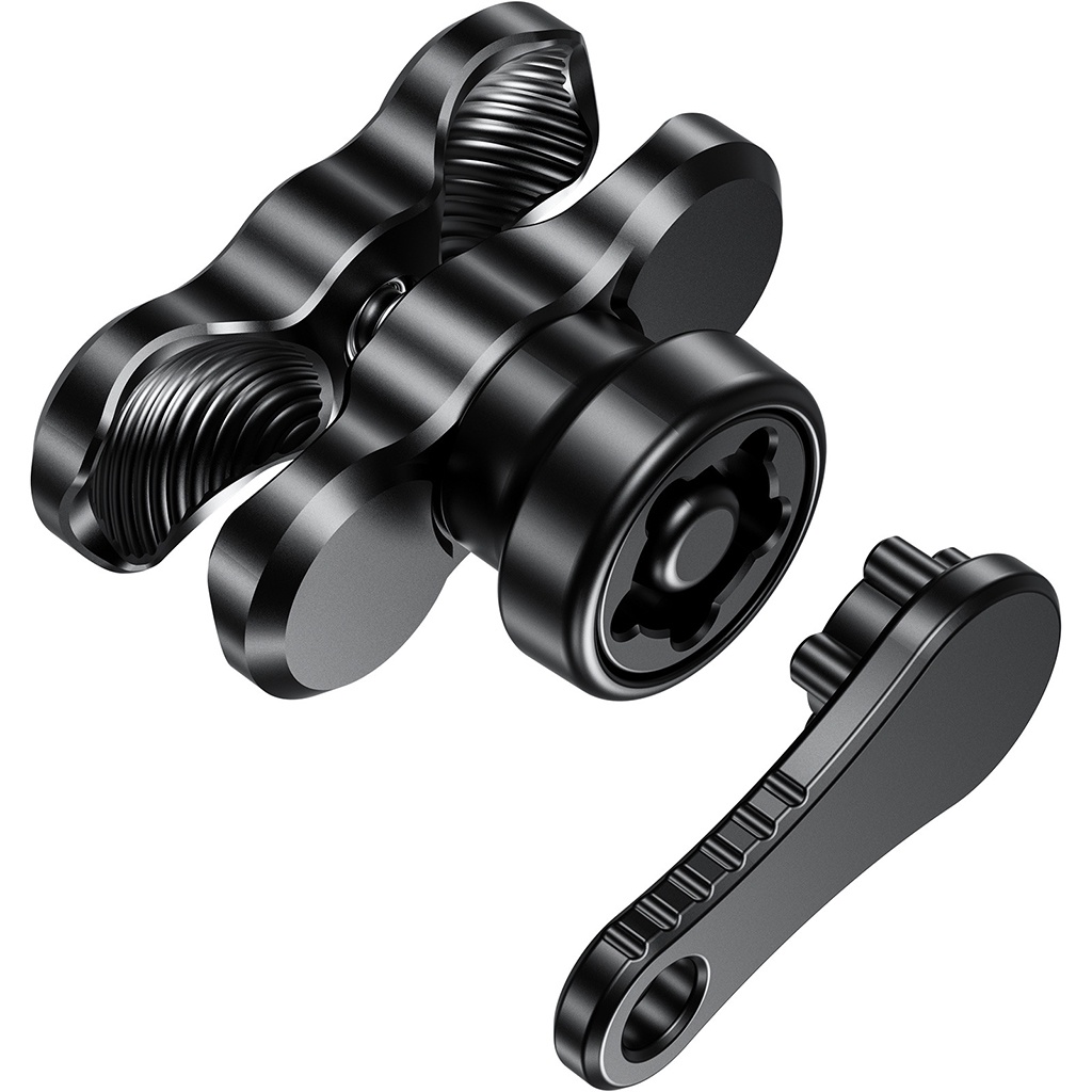 XT-XINTE Aluminum Dual Holes Diving Butterfly Ball Clamp Mount for ...