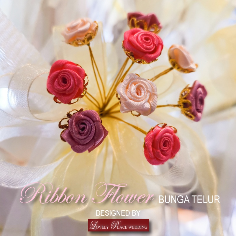 BUNGA TELUR RIBBON FLOWER ( 1 STICK / BATANG ) | Shopee Philippines
