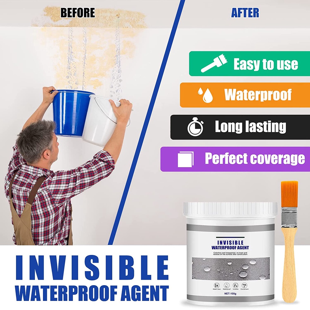 100ml Jaysuing Waterproof Sealant Roof Roof Leaking Agent Sealing ...