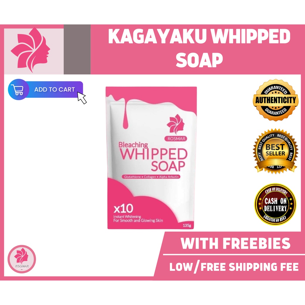 Rosmar Kagayaku Bleaching Whipped Soap 135g | Shopee Philippines