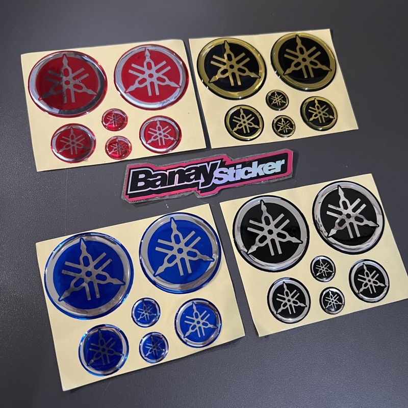 YAMAHA NMAX AEROX Embossed LOGO EMBLEM STICKER Set | Shopee Philippines