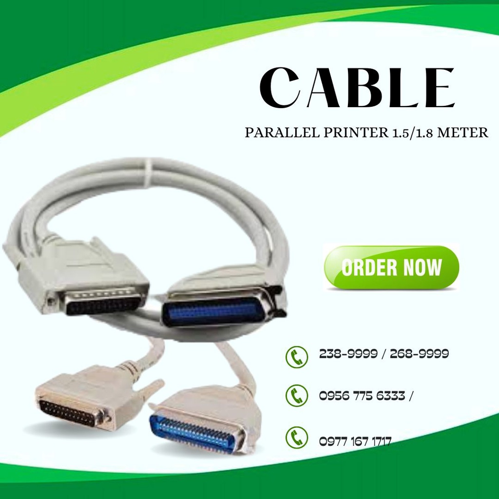 Parallel Printer Cable 1.5/1.8m | Shopee Philippines