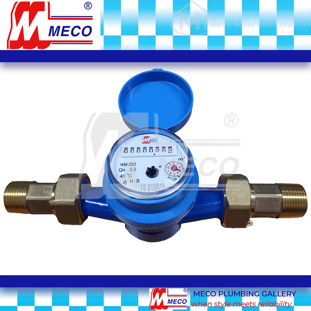 Meco Heavy Duty Water Meter Brass Body (For water submeter or main ...