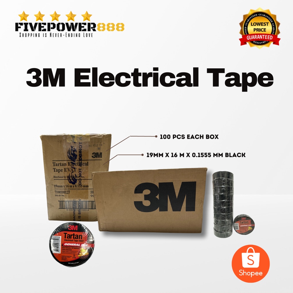 3m electrical tape 100pcs | Shopee Philippines