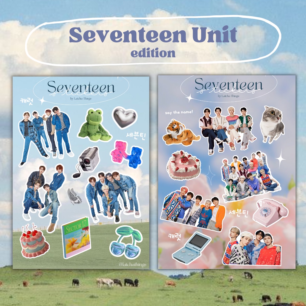 Seventeen Unit Edition Sticker Set/Seventeen Deco Sticker | Shopee ...