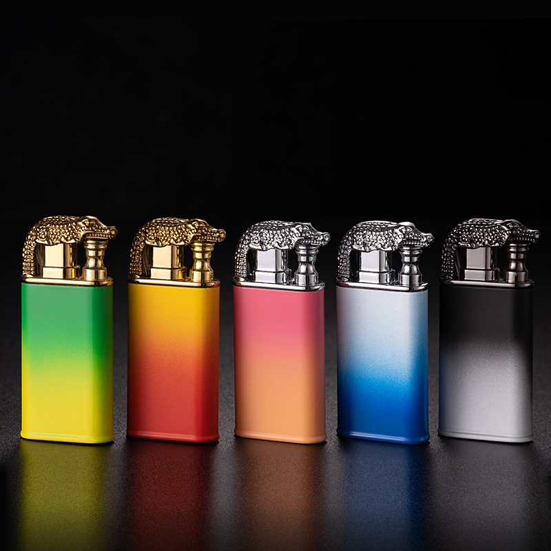 Kimigo Lighter Dual Flame Gradient Color Lighter Refillable Colorful ...