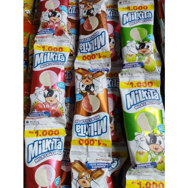 Milkita, lolly, rtng, flavor, chocolate/strawberry/melon, 10pcsx9gr ...