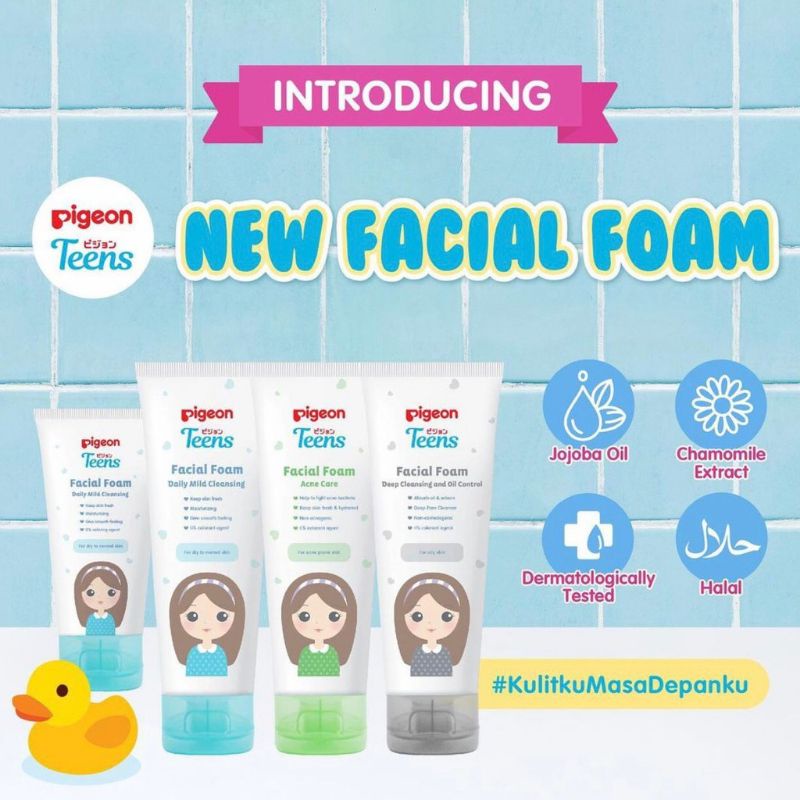 Facial FOAM PIGEON ALL Variant Complete 100ML | Shopee Philippines