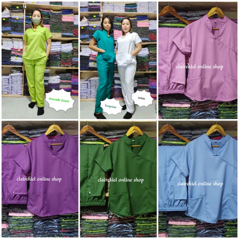 CHINESE COLLAR PLAIN (PITCH TWILL) | Shopee Philippines