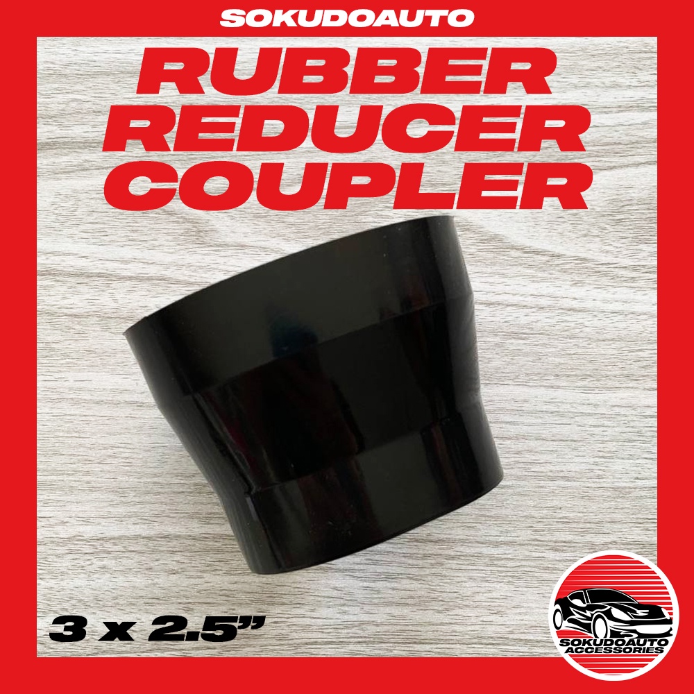 Universal Air Intake Pipe Rubber Reducer Hose Coupler 3 x 2.5" - SokudoAuto | Shopee Philippines