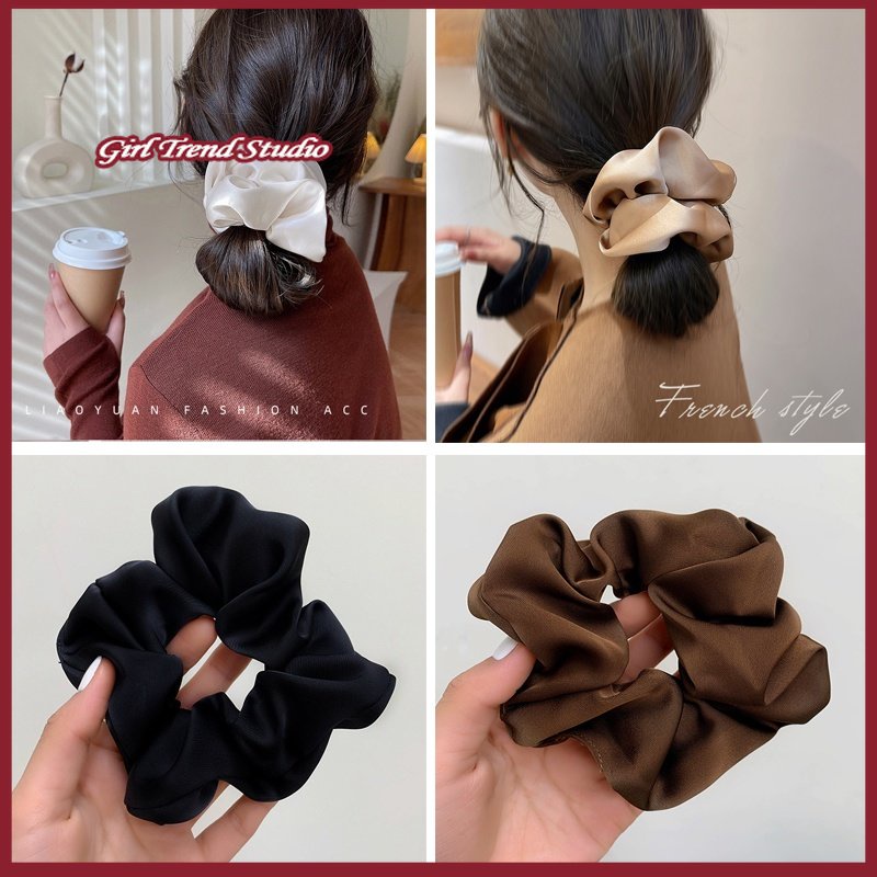 (7 Styles) Korean Hair Band Fashion Ins Silky Hair Bands Rope, High ...