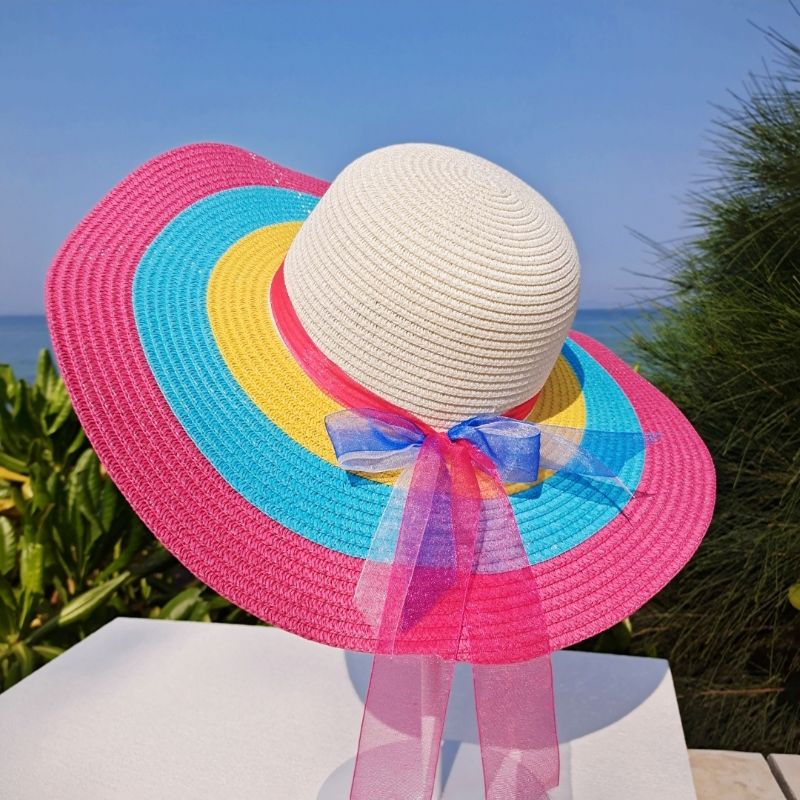 YL Caps Colorful Summer Hats Beach Hats Straw Hats for Adult Outdoor ...