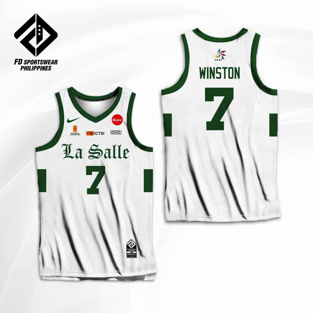 DE LA SALLE 2022 UAAP WHITE FULL SUBLIMATED JERSEY | Shopee Philippines