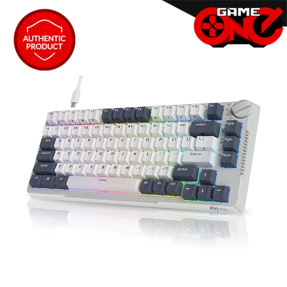 RK Royal Kludge RK H81 81 Keys Tri-Mode with Knob Control RGB Wireless ...
