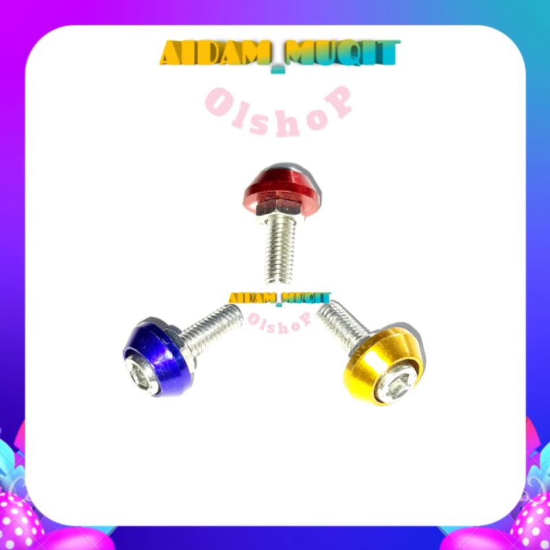 4pcs Car Motorcycle Number Plate Bolts Motorcycle Number Plate ...