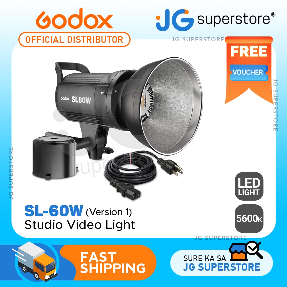 Godox SL-60W / SL-60II Daylight / Bi Color LED Video Lamp Light | SL60 | JG Superstore | Shopee ...