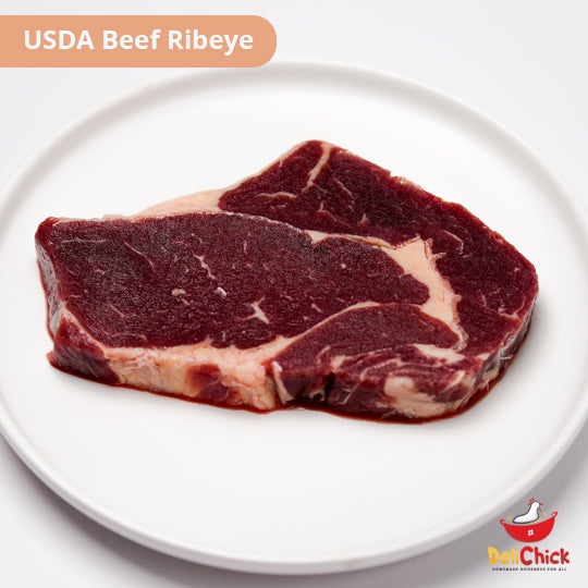 DeliPrime USDA Beef Ribeye 250-300g per piece PRIME CUT | Shopee ...