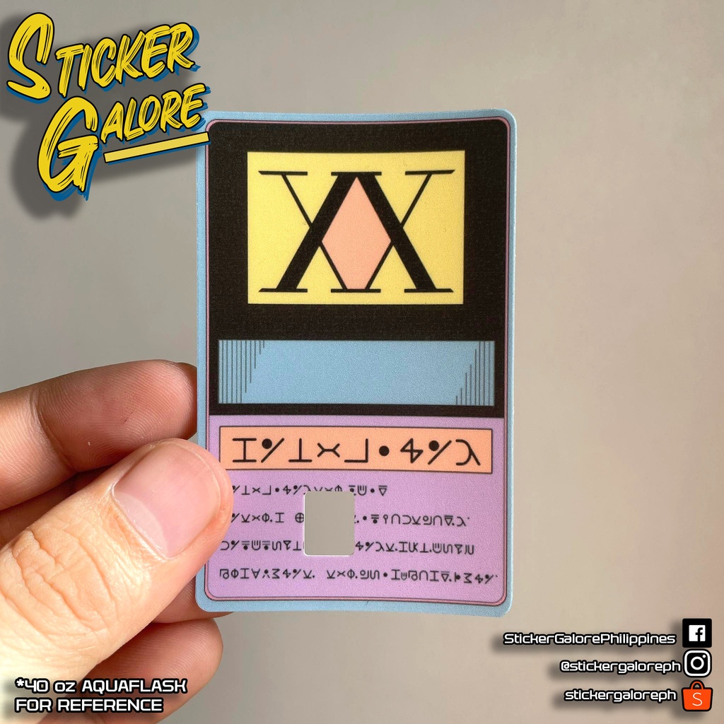 HUNTER x HUNTER ATM Debit Card Beep Card Sticker (Waterproof and ...