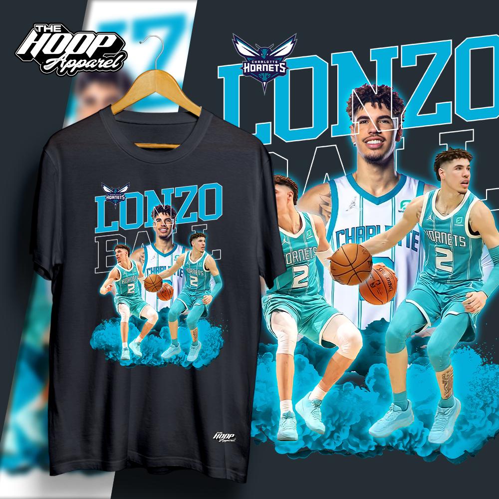 THE HOOP APPAREL LONZO BALL GRAPHIC COTTON TSHIRT FOR MEN AND WOMEN ...