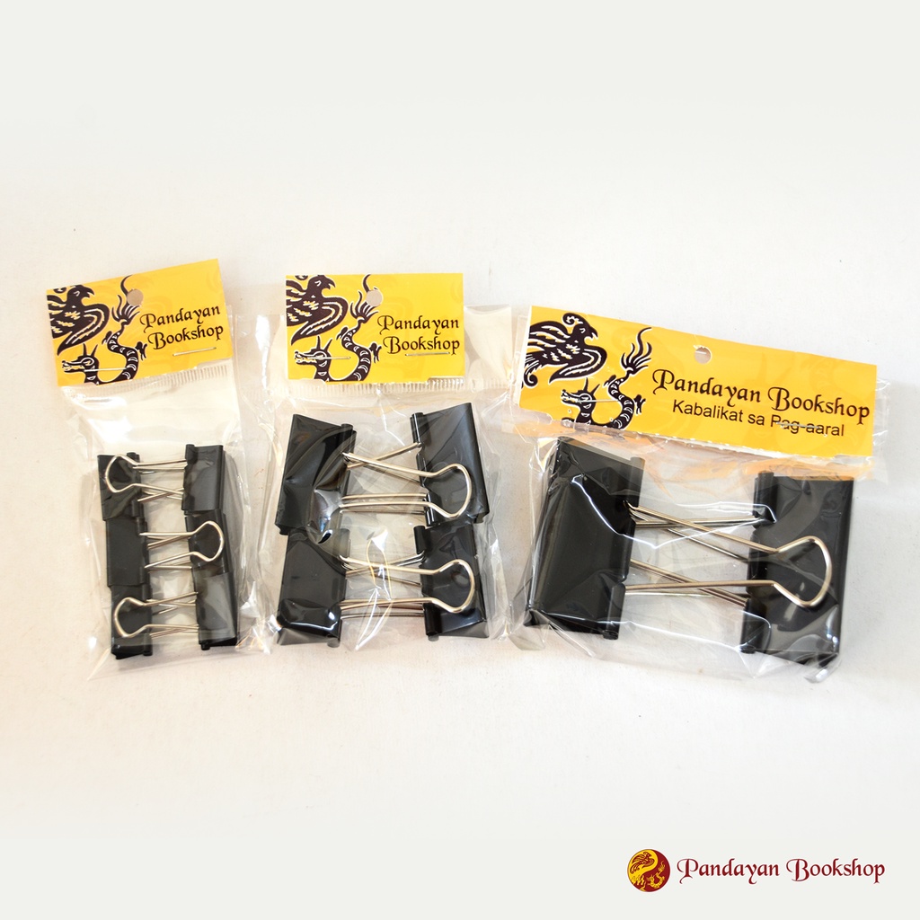Pandayan Binder Clip Fold-Over Clasp Double Clip Bulldog Clip | Shopee ...