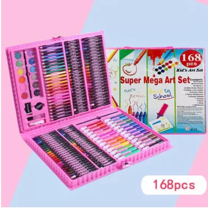 Kids Super Mega Art Coloring Set 168Pcs (gonzalez) | Shopee Philippines