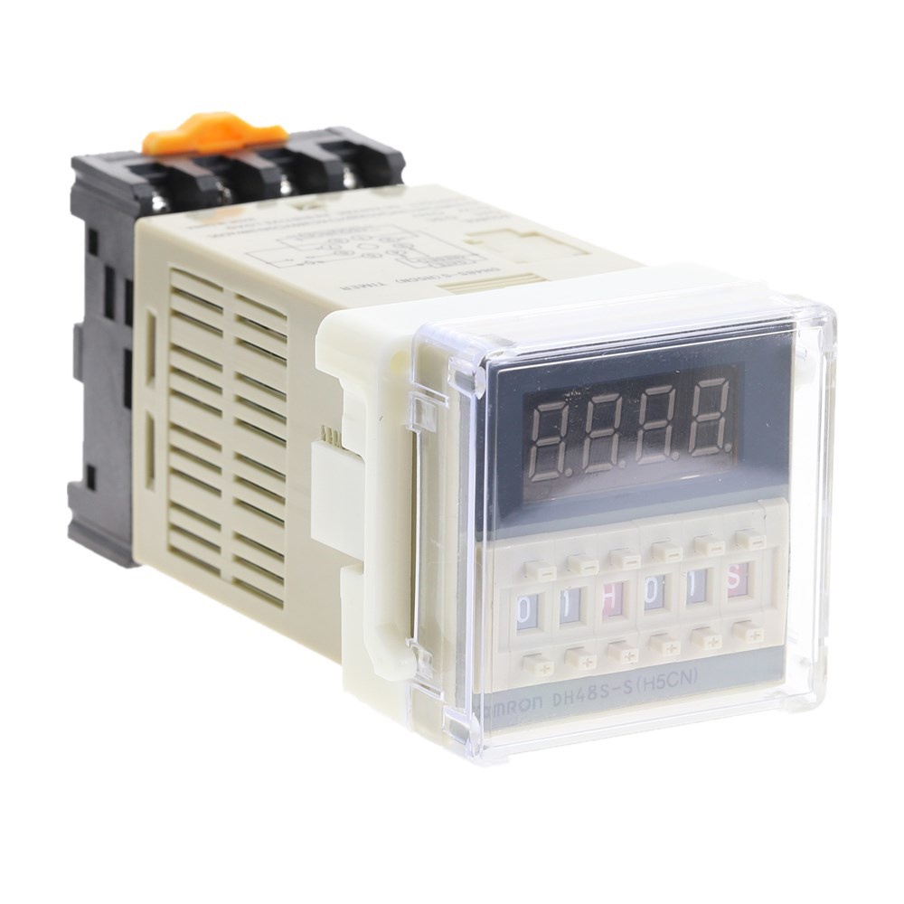 1set DH48S-S Programmable Double Time Delay Relay Socket Base Voltage ...