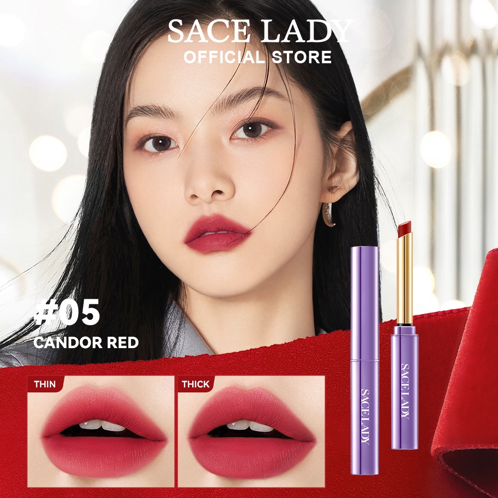 SACE LADY Lipstick Velvet Matte Highly Pigmented & Long Lasting Lip ...