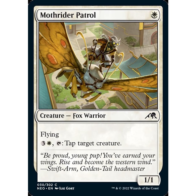 MTG Mothrider Patrol NEO Neon Dynasty Kamigawa Magic the Gathering ...