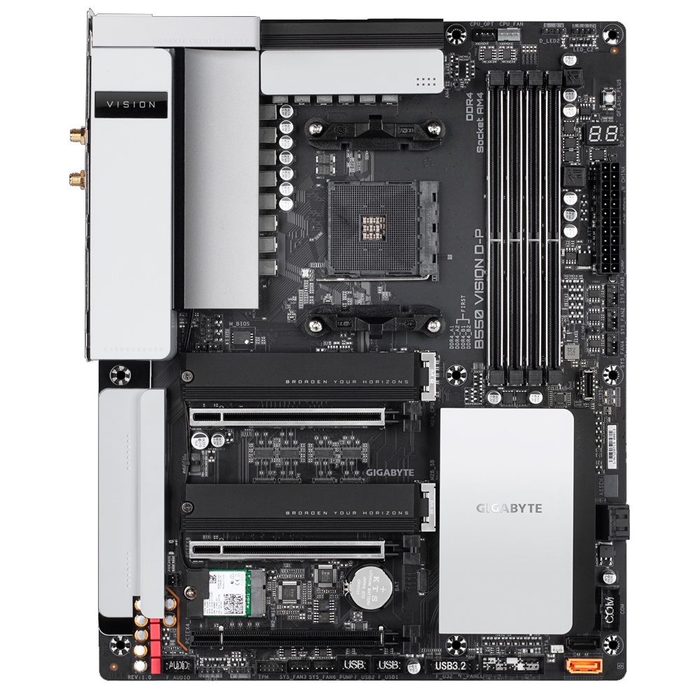 REFURB GA-B550-VISION-D-P GIGABYTE AMD B550 VISION THUNDERBOLT 3,2.5GBE ...