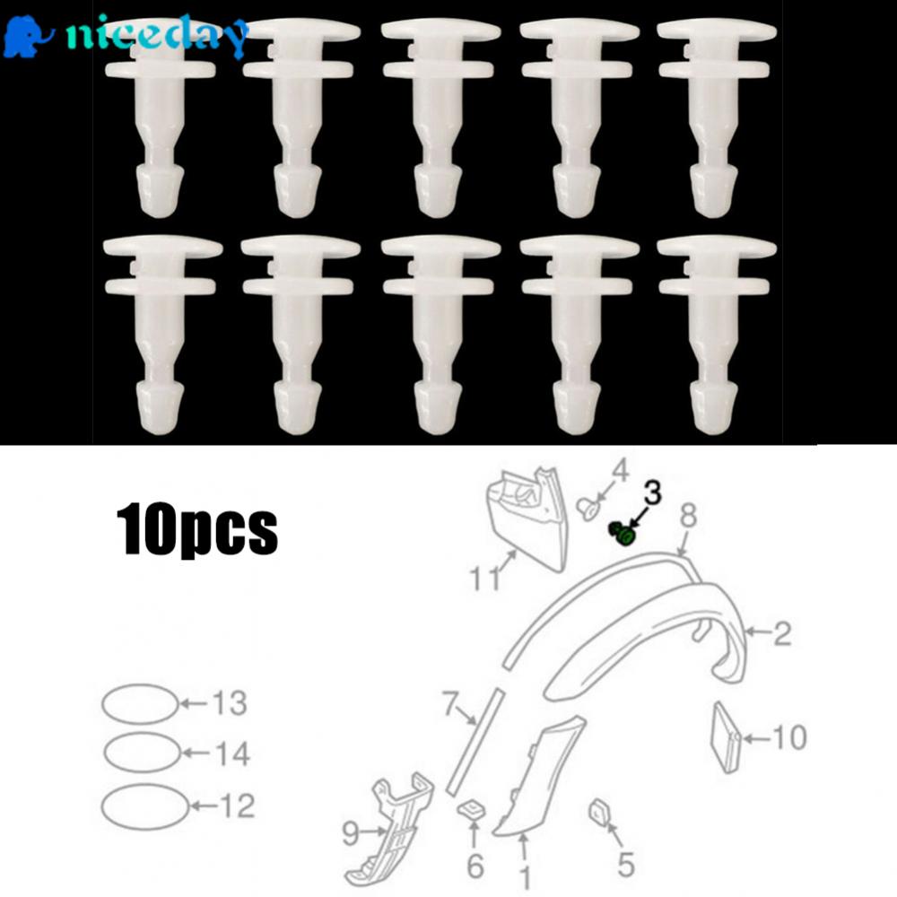 10 Pcs Wheel Arch Fender-Flare Clips Fastener For Nissan Navara D22 ...