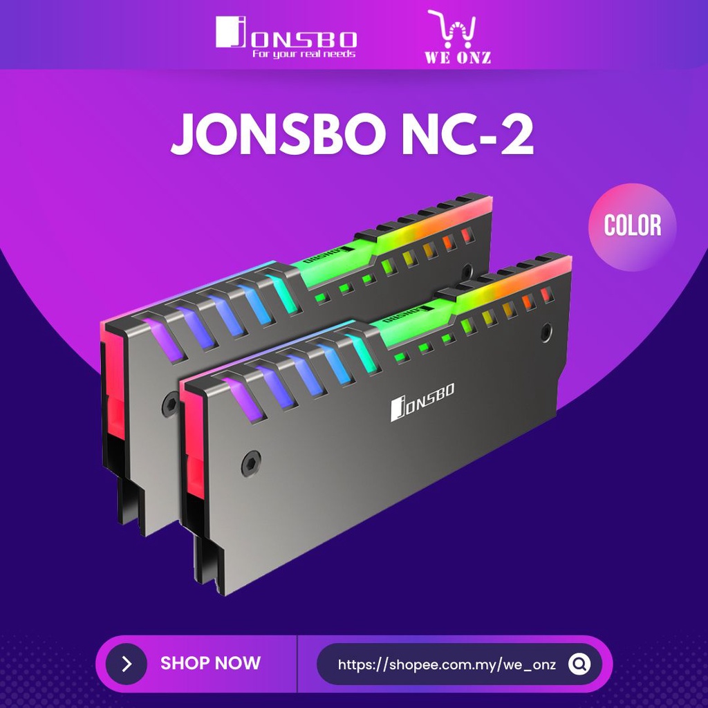 Jonsbo NC-2 RGB RAM Heatsink Cooler (Color Version) | Shopee Philippines