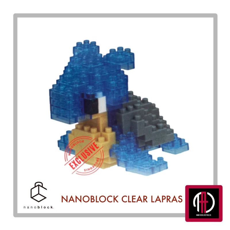 Nanoblock Pokemon - Singapore Exclusive Clear Lapras - KAWADA Figure ...