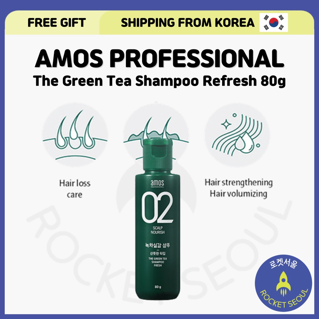[AMOS PROFESSIONAL] The Green Tea Shampoo Refresh 80g | Shopee Philippines