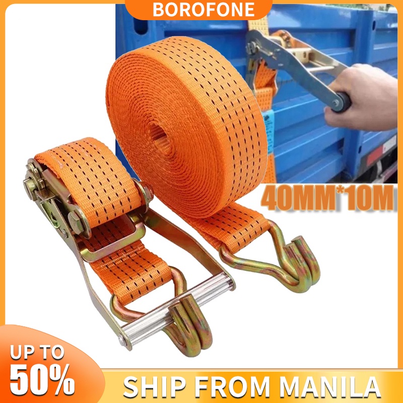 10M*4cm 5T Heavy Duty Tie Down Cargo Strap Luggage Lashing Strong ...